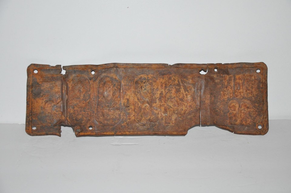 1936 Kansas License Plate # T48-995 Rice County Truck Rat Rod Man Cave ...