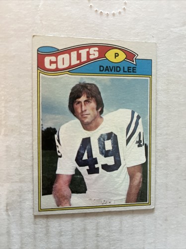 1977 David Lee Baltimore Colts Topps Football Card #482 | eBay