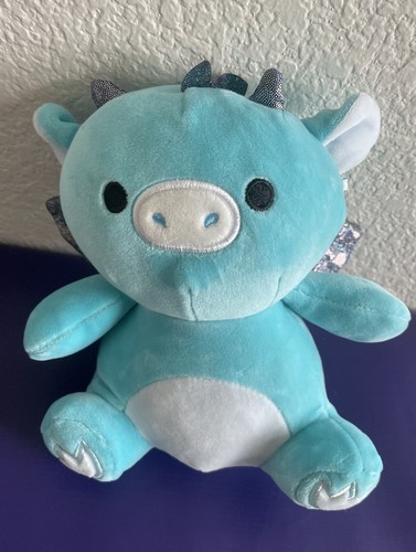 Grey the Dragon Blue Plush Target Exclusive Squishmallow Squeeze Mallow ...
