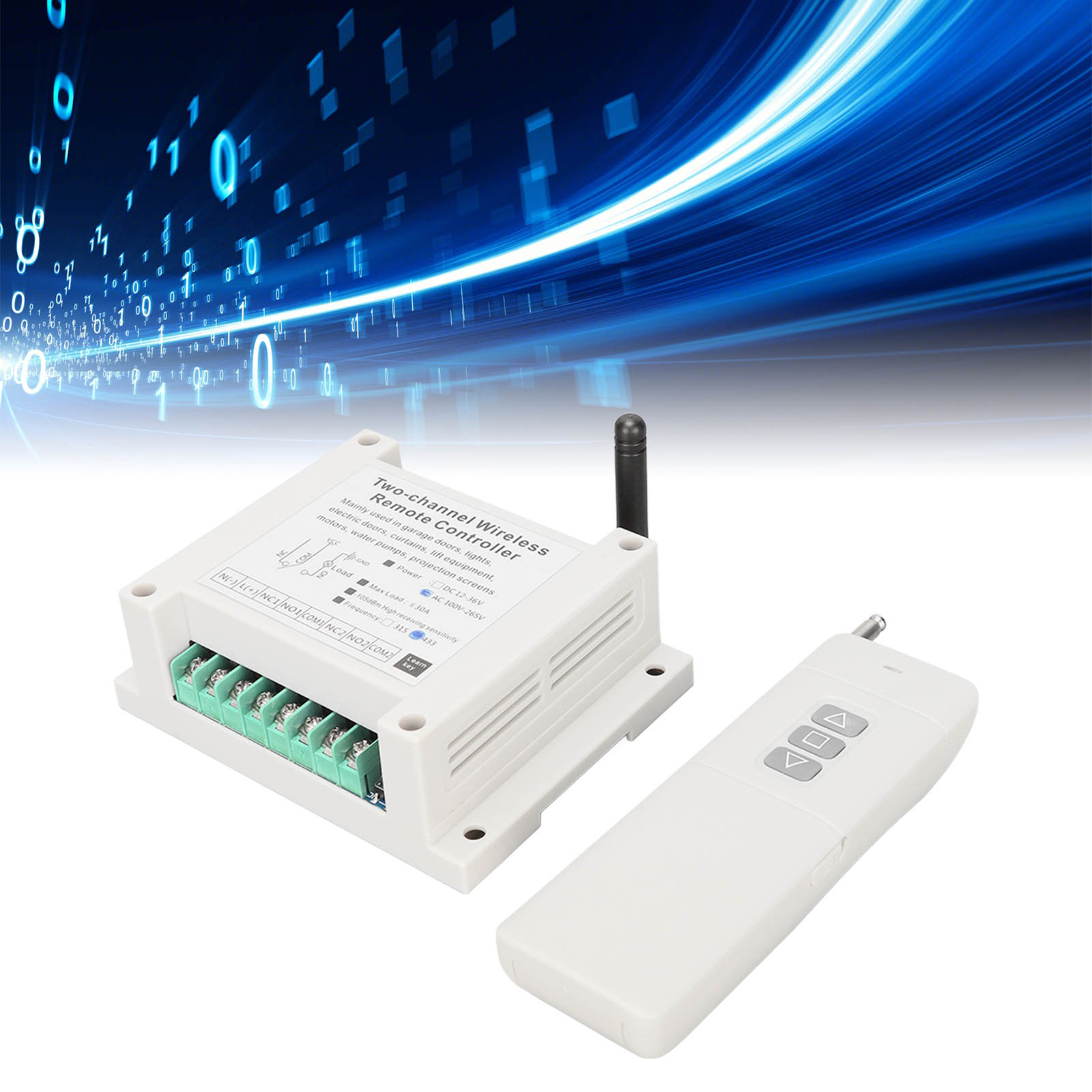 RF Wireless Remote Control 2 Channel Stable RF Wireless Relay With ...