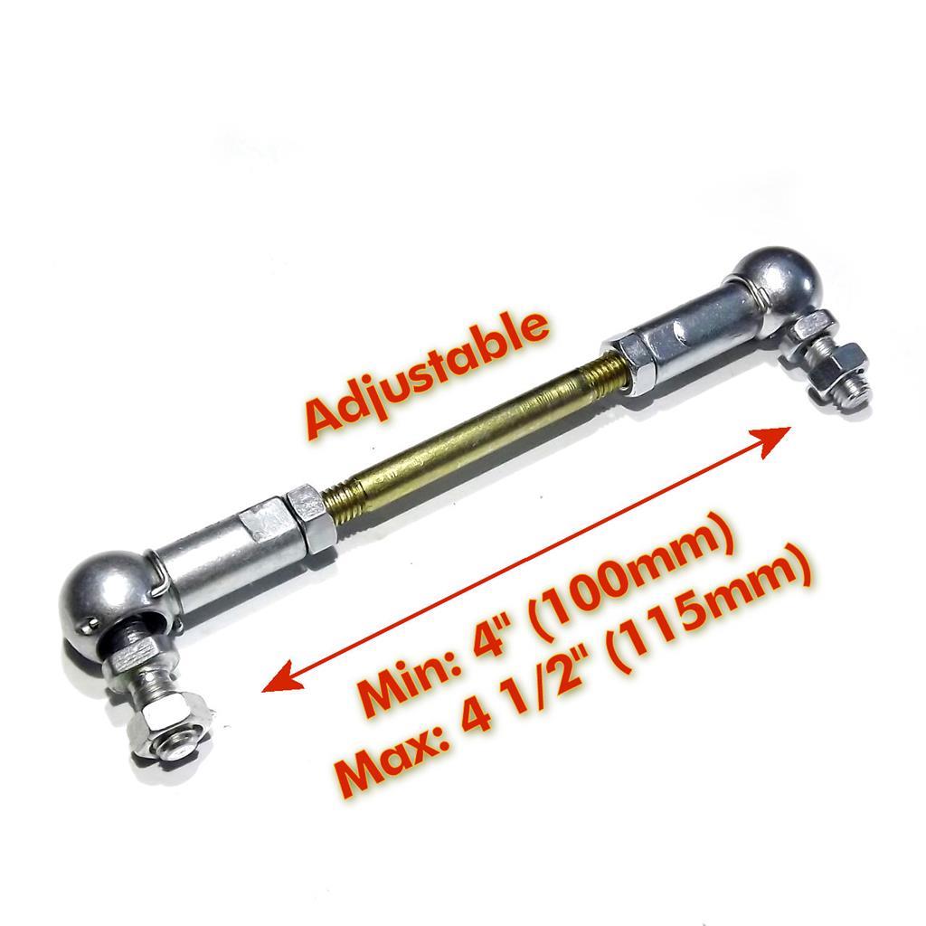 Universal adjustable Throttle Linkage Rod 4" swivel ball joint Weber ...