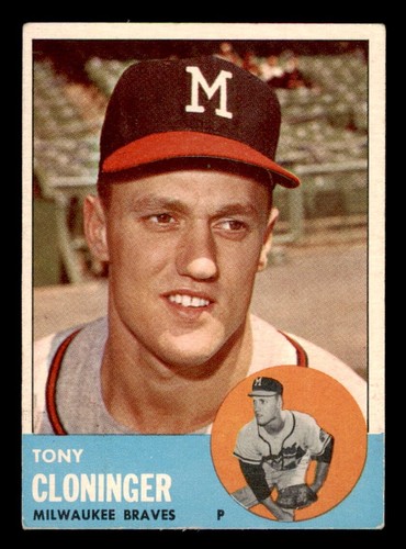 1963 Topps Baseball #367 Tony Cloninger VG/EX *e3 | eBay