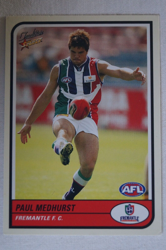 Australian Rules Football Card AFL Select Tradition Fremantle Paul ...