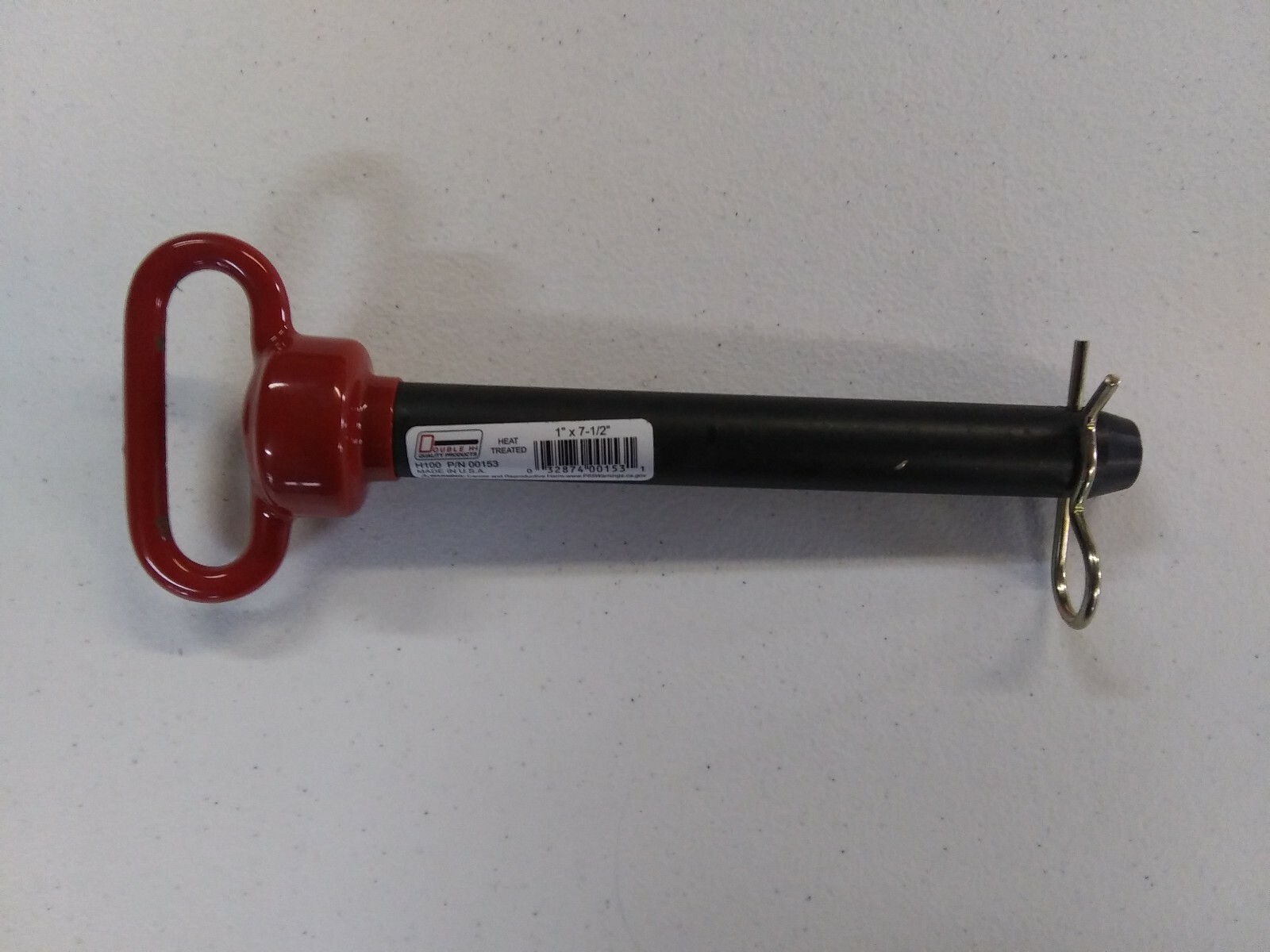 1"x 7-1/2" Hitch Pin Heavy Duty Double HH H100 Red Handle, 00153 - MADE ...