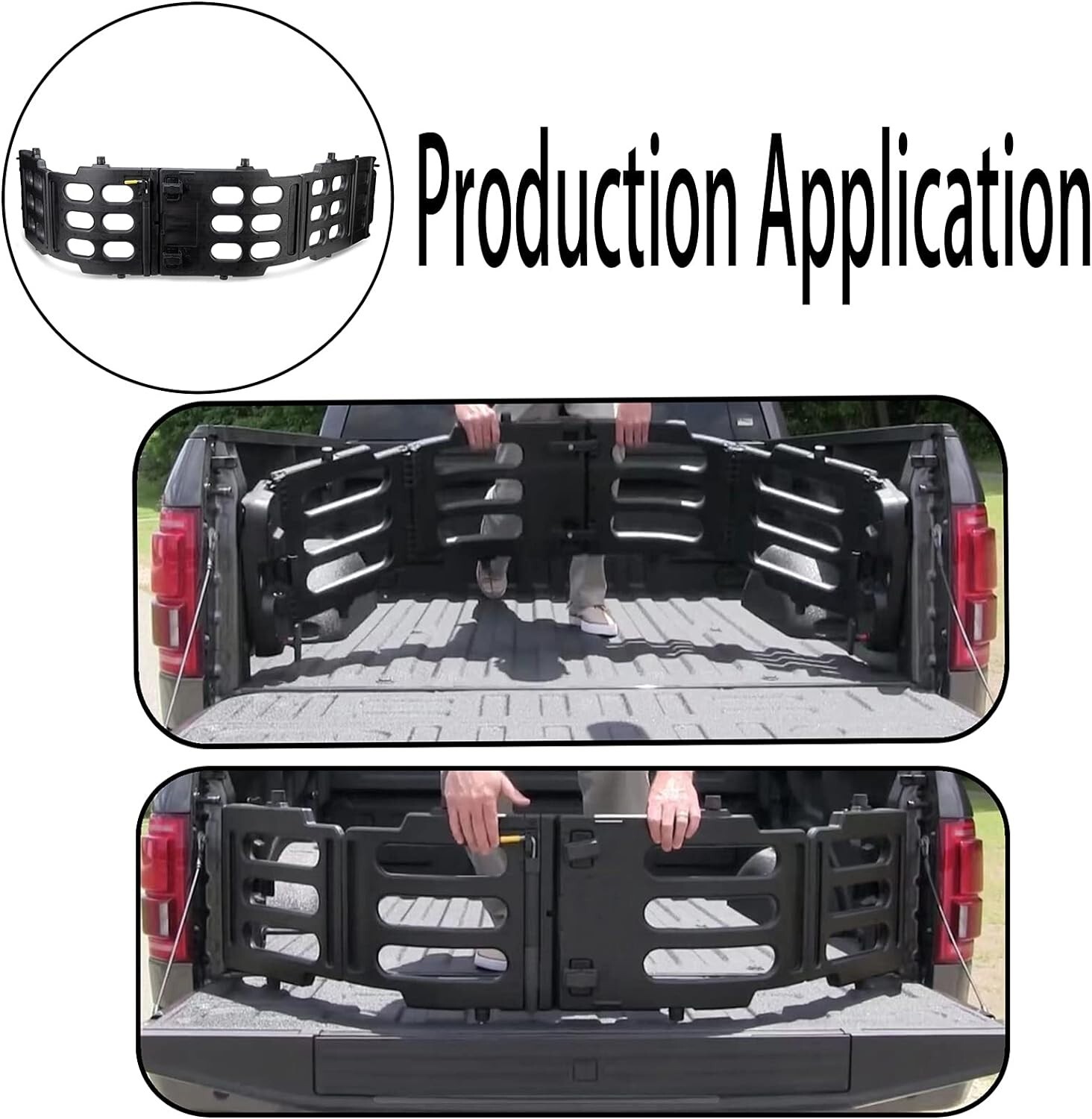 Stowable Bed Extender Kit Fits Ford F-150 2009-2014 Pickup Black ...