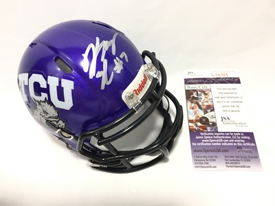 Kenny Hill Signed TCU Horned Frogs Mini Helmet JSA Coa | eBay