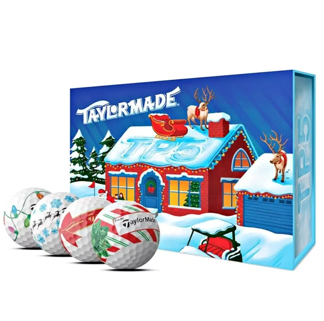 TaylorMade TP5 Pix Stripe Holiday Golf Ball 1 Dozen Limited Edition ...