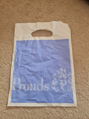 Vintage plastic bag shopping bag Prouds jewellers | eBay Australia