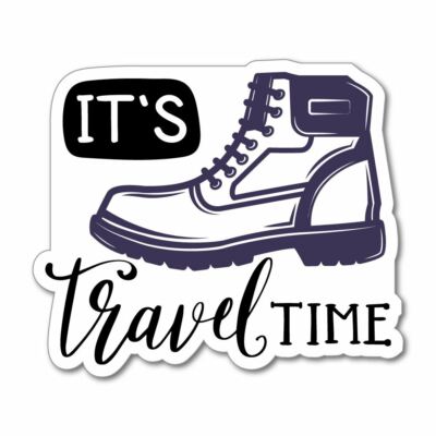 Its Travel Time Sticker Decal Camping Campervan Adventure Outdoors ...