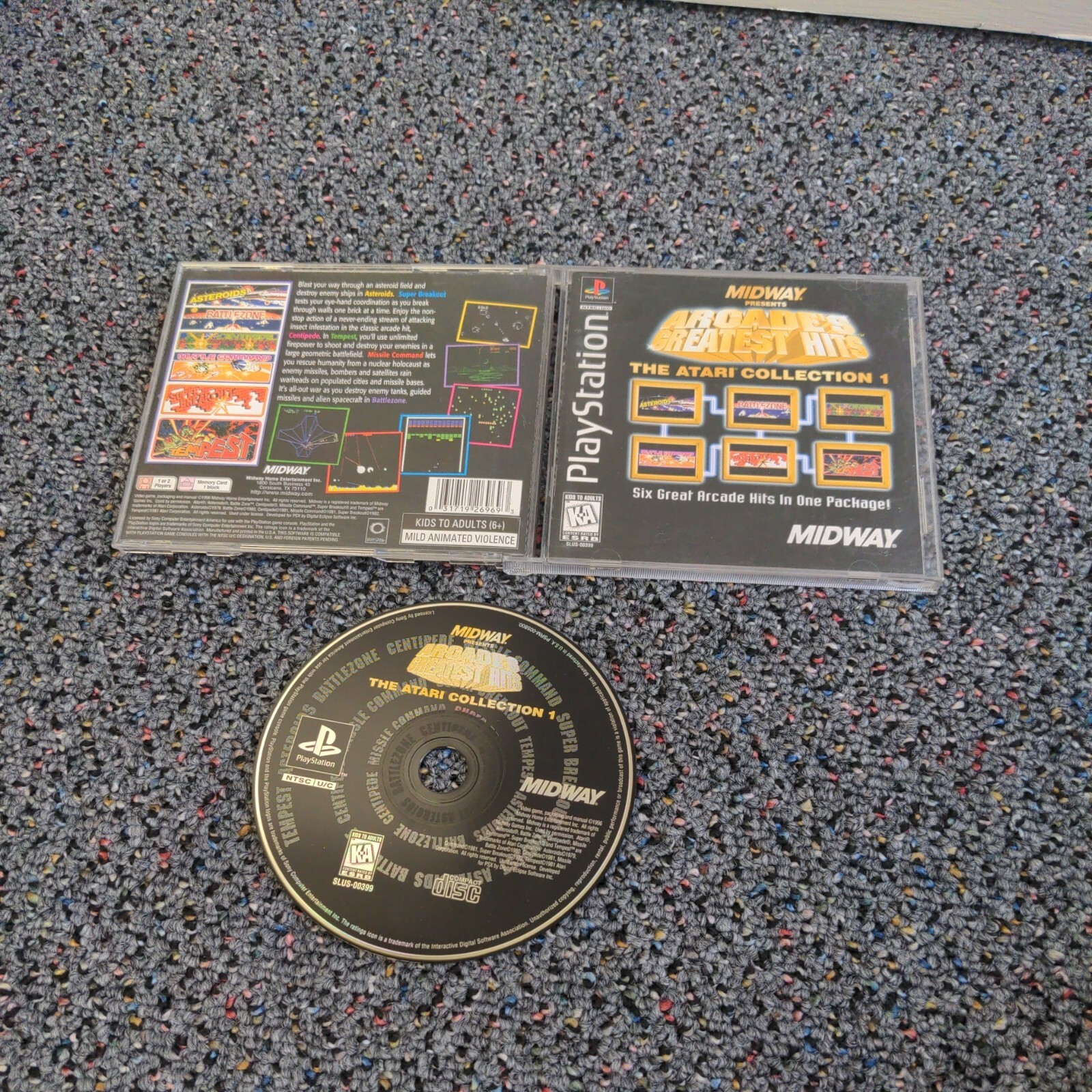 Arcade's Greatest Hits: The Atari Collection 1 (PlayStation 1)Complete ...