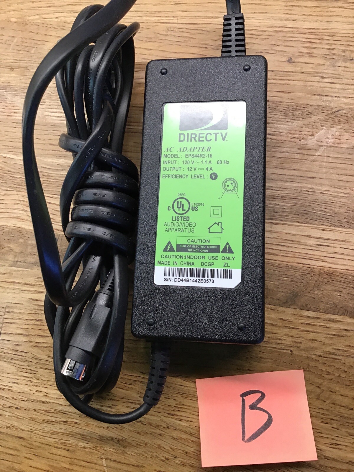 Directv Direct TV OEM AC Power Adapter EPS44R2-16 12V 4A - Free ...