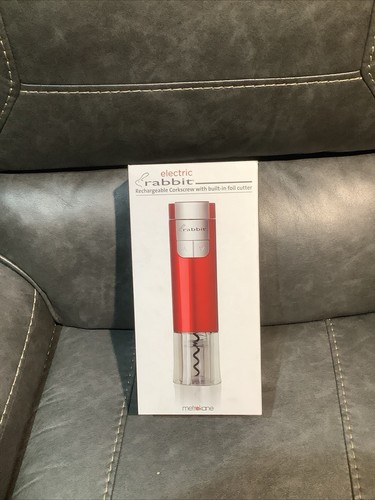 Metrokane Electric Rabbit Rechargeable Corkscrew with Built-in Foil ...