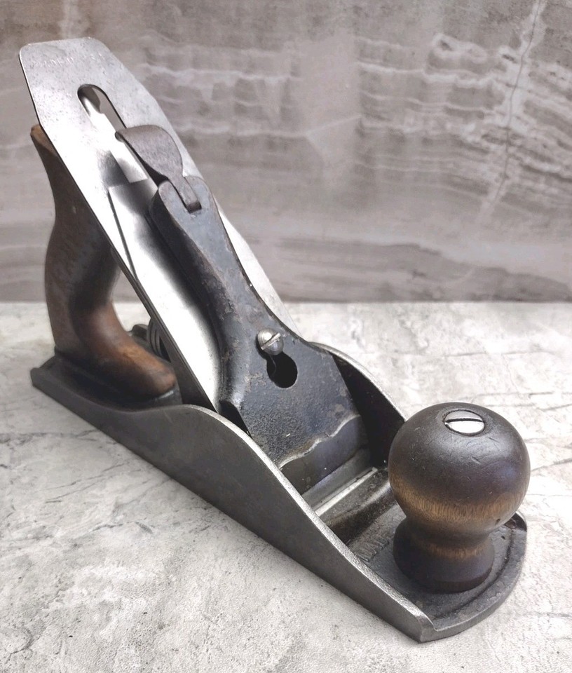 Vtg. DEFIANCE by STANLEY No. 1244 Smooth Bottom Bench Plane Woodworking ...