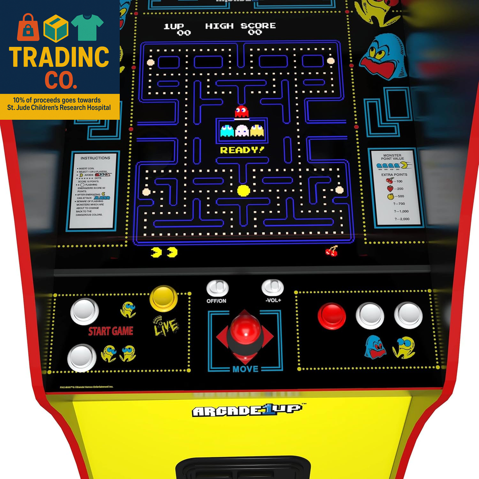 PAC-MAN Deluxe Arcade Machine, Built for Your Home, with 5-Foot-Tall ...
