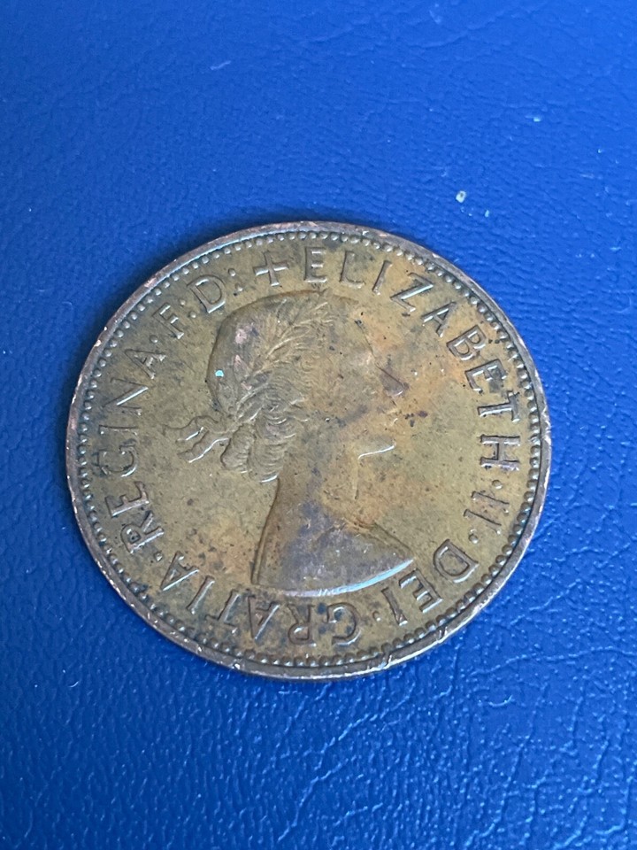 Rare old one penny coins from 1921 1940 and 1967 of 3 seperate monarchs ...