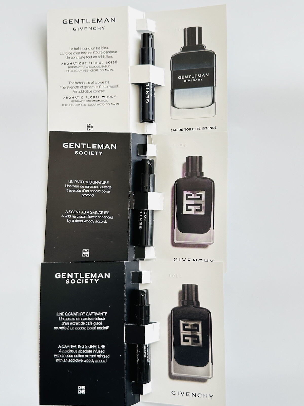 Givenchy Gentleman For Men Sample Size 3pcs (Intense, Society, Society ...