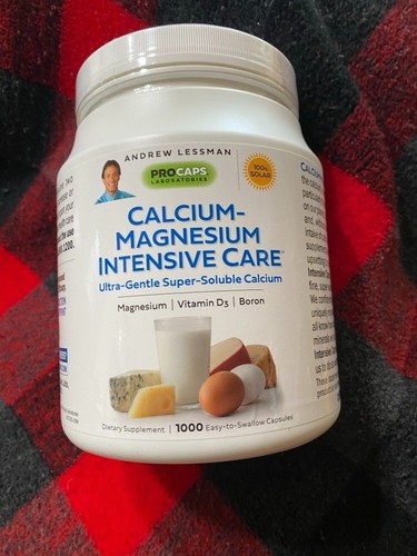 Andrew Lessman Calcium-Magnesium Intensive Care 1000 Capsules Exp 07/30 ...