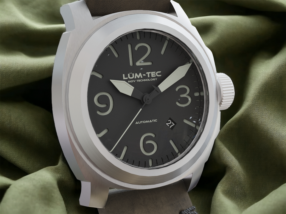 Lum-Tec Mens Watch M93 Automatic Swiss 28,800BPH With Hacking and Hand ...