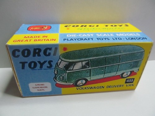 REPRODUCTION CORGI 433 REPRO VOLKWAGEN DELIVERY VAN VW - BOX ONLY | eBay