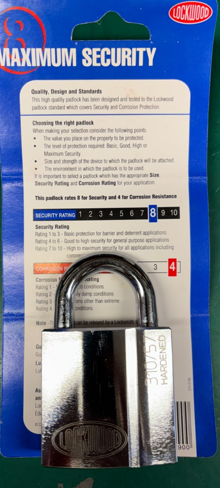 Lockwood Maximum Security Padlock - 310/57 Abloy Locksmith Locksport | eBay