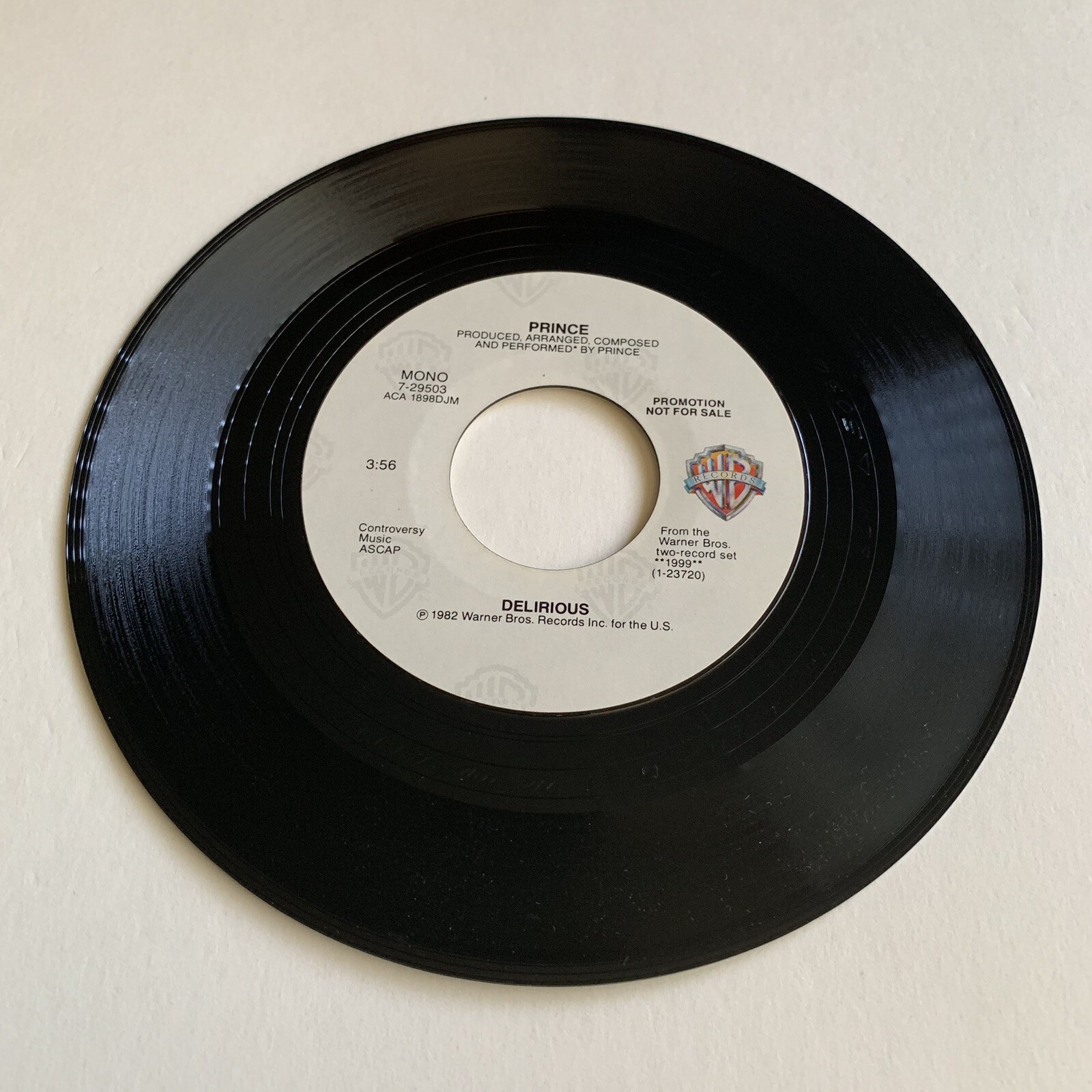 PRINCE - Delirious 1983 7" Record US 45rpm Promo Mono Single Warner ...