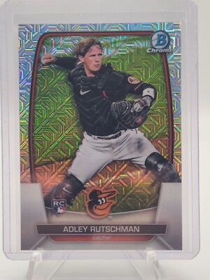 Adley Rutschman RARE ROOKIE CARD MOJO REFRACTOR BOWMAN CHROME ...