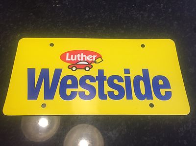 License Plate Advertisement Vehicle Dealership Luther Westside ...