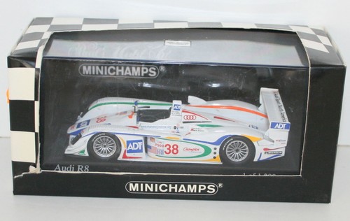 MINICHAMPS 1/43 400 031338 AUDI R8 12h SEBRING 2003 #38 | eBay