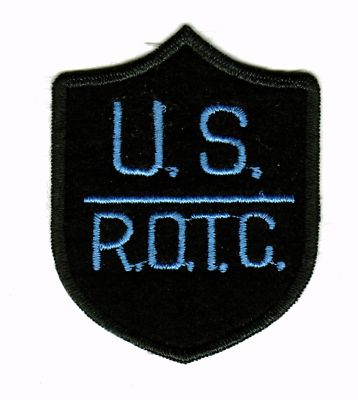 ROTC SLEEVE INSIGNIA BLUE LETTERS ON BLACK-DEALER LOT | eBay