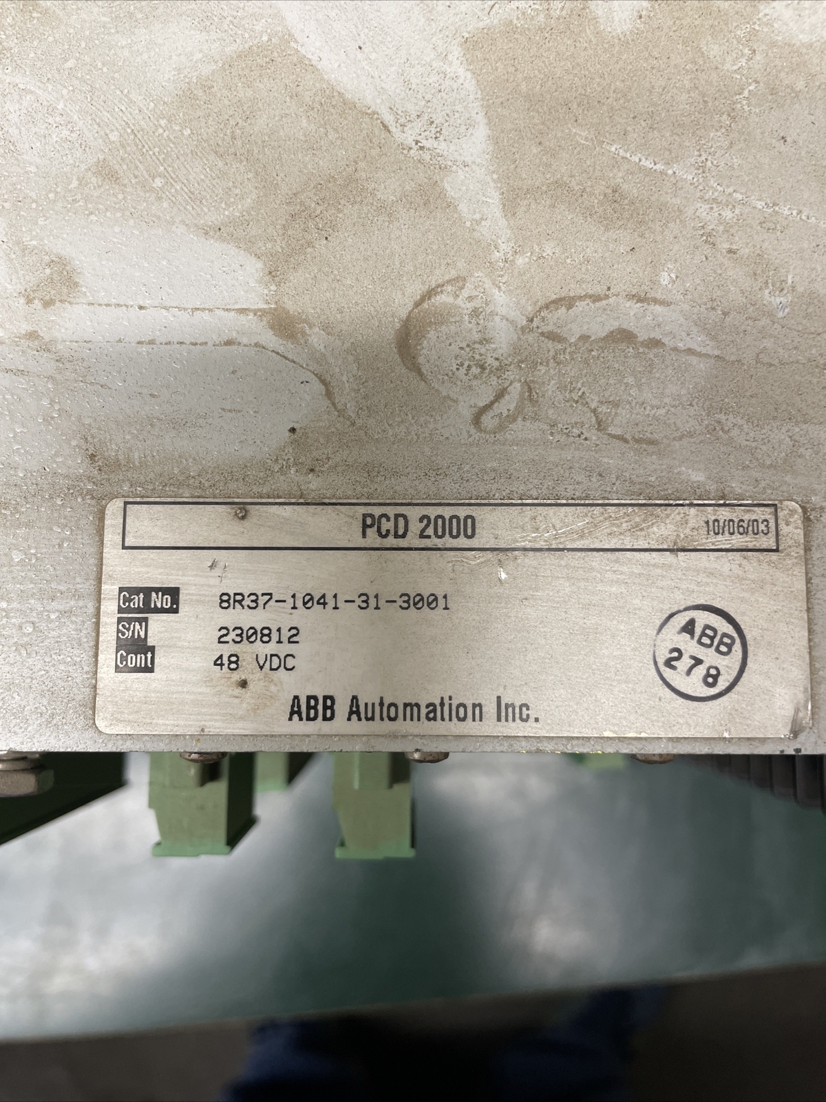 ABB 8R37-1041-31-3001 PCD 2000 INTERFACE 48vdc Untested | eBay