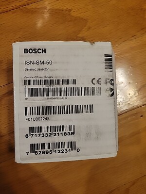 New sealed Bosch ISN-SM-50 Seismic Detector 8 to 16V DC, 4m g Radius | eBay