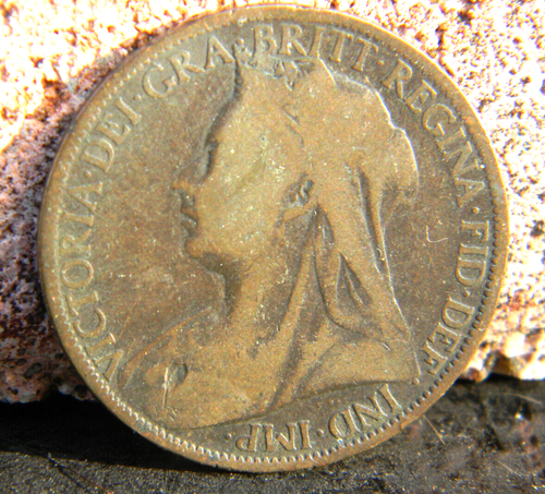 1899 ONE PENNY VICTORIA DEL GRA BRITT REGINA FID DEF IND IMP | eBay