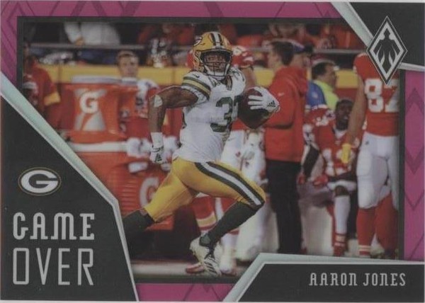 2020 Panini Phoenix - Game Over Pink #9 Aaron Jones /199 for sale ...