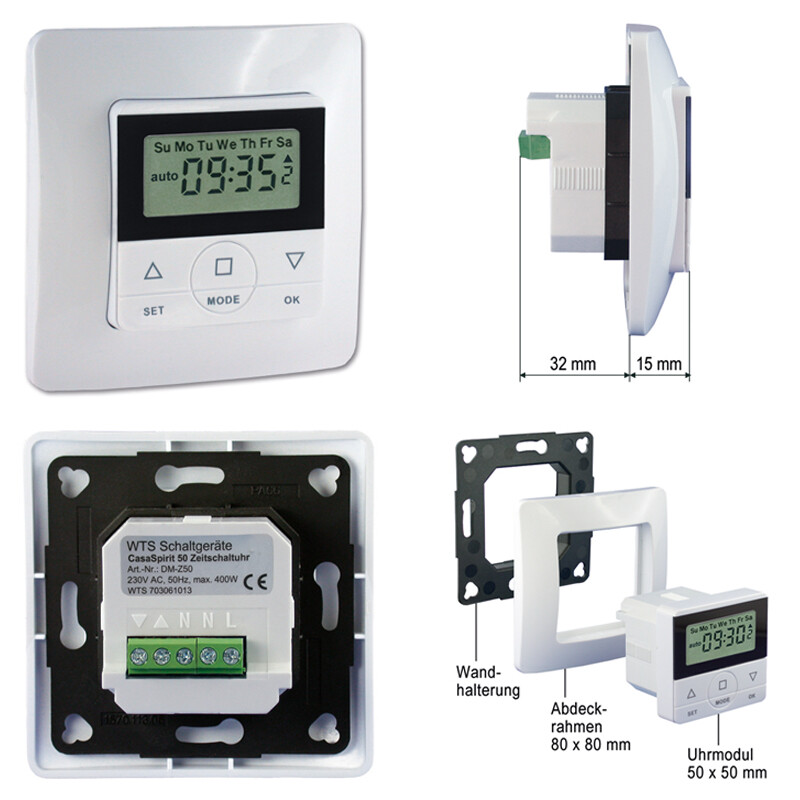 Rollladen Zeitschaltuhr Steuerung Schalter Timer Uhr Rolladen Schaltuhr ...