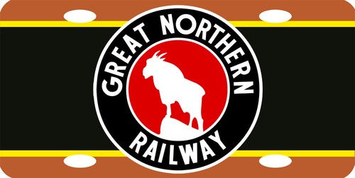Great Northern Railway Logo Railroad Train License Plate | eBay