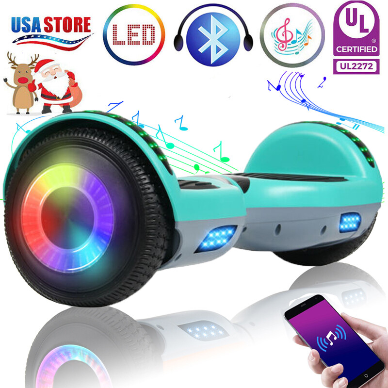 Electric Hoverboard With Bluetooth Speakers & LED Lights - Self ...