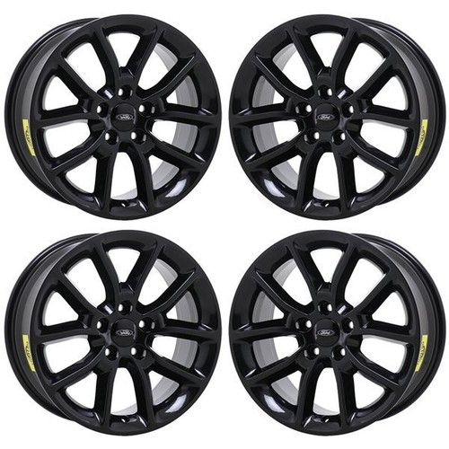17" FORD FLEX GLOSS BLACK WHEELS RIMS FACTORY OEM 3920 2013-2019 SET | eBay
