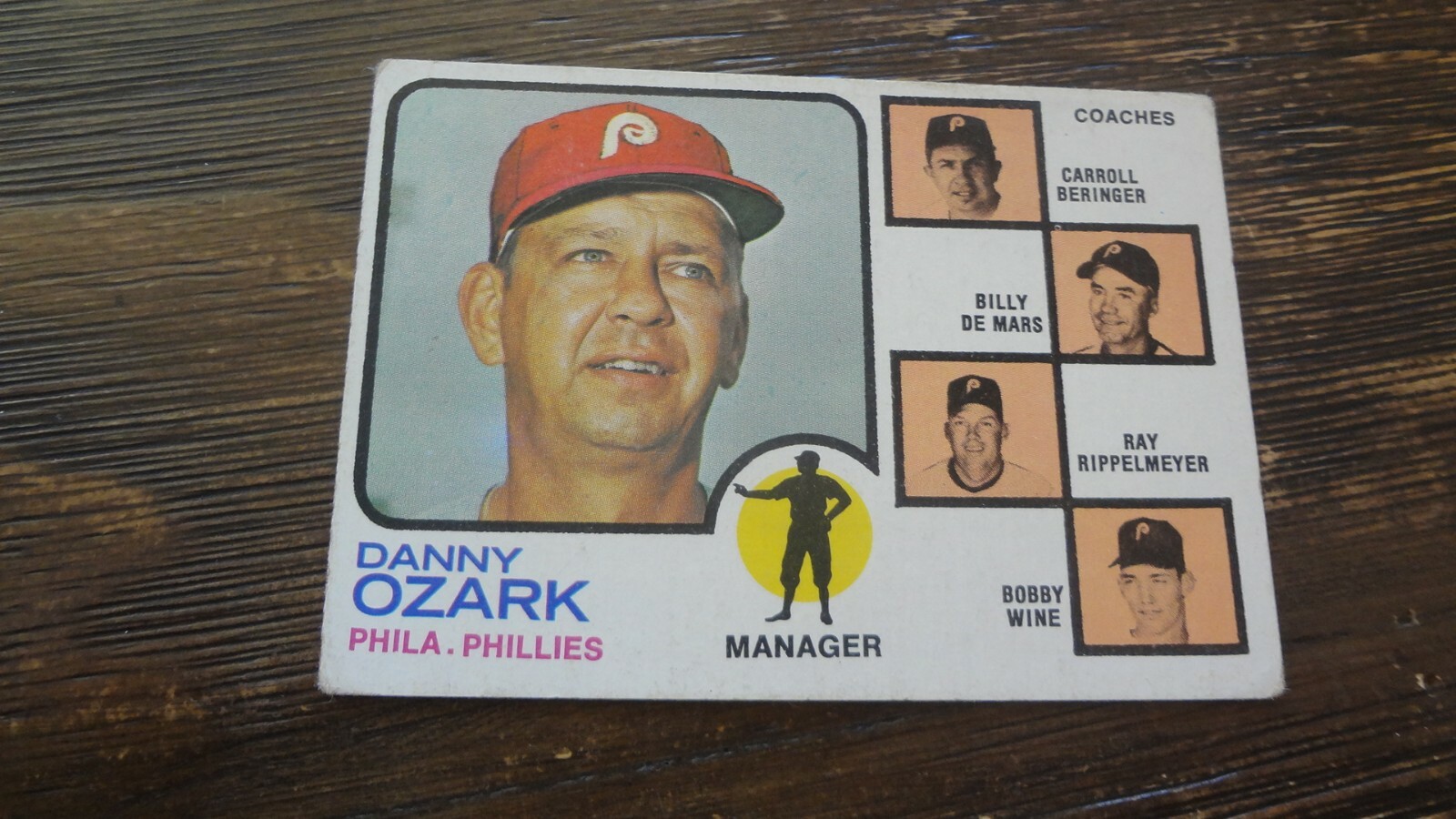 1973 TOPPS #486 DANNY OZARK & COACHES BASEBALL CARD | eBay