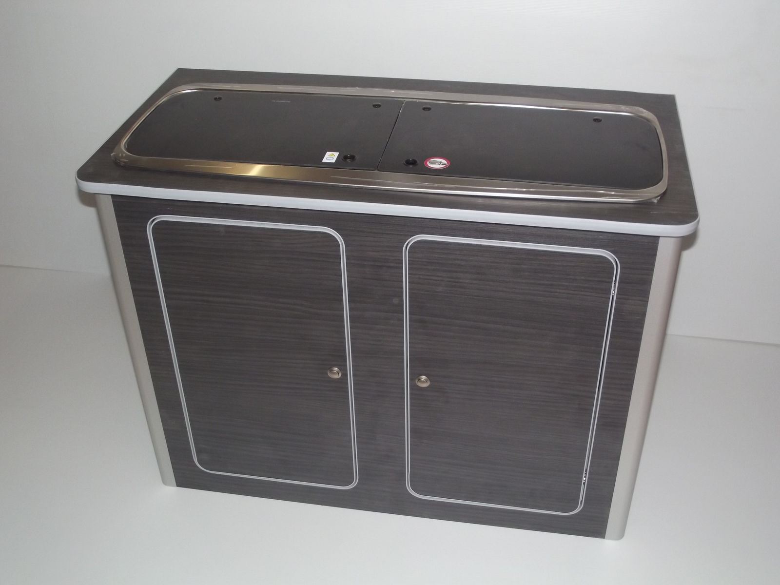 VW T4 T5 T6 Vito Hacienda Black Lightweight ply Camper kitchen pod ...