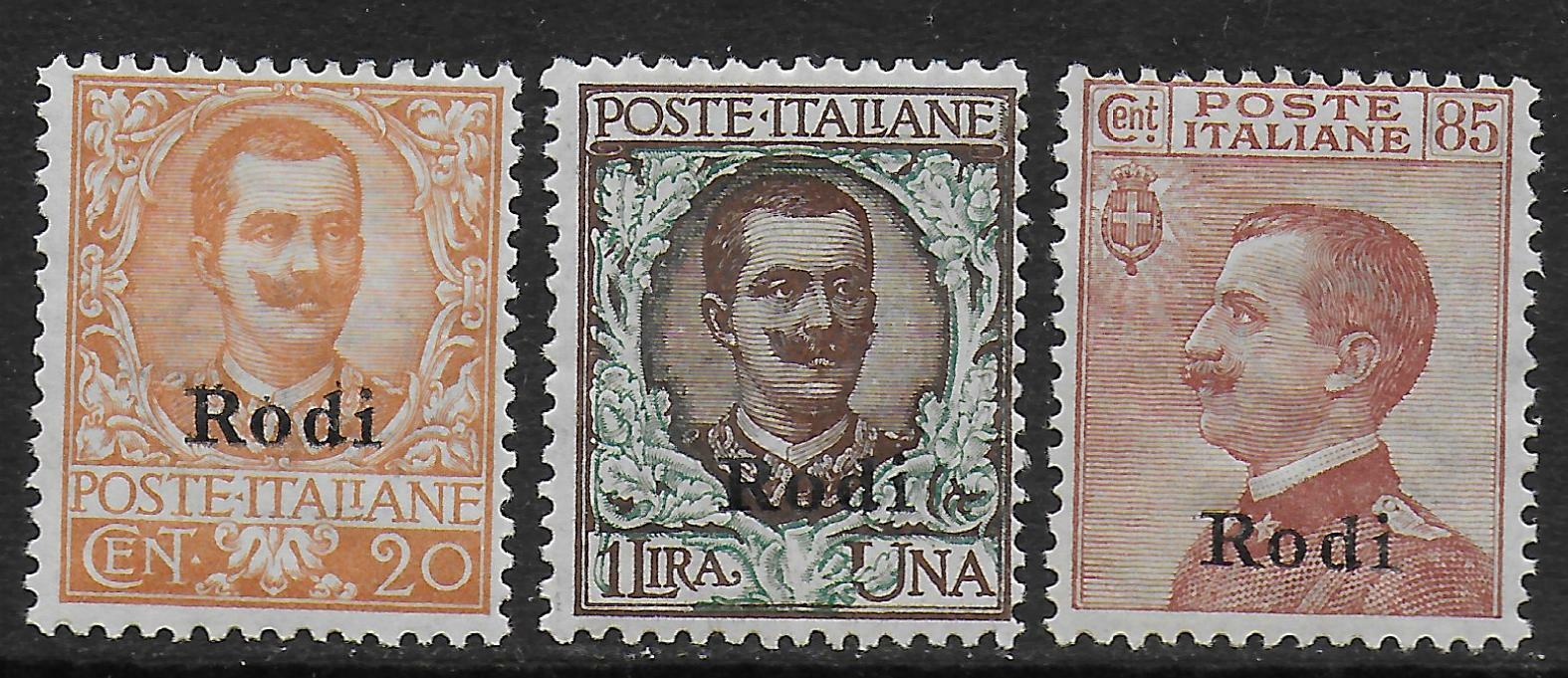 Egean Islands/RODI stamps 1922 MI 14-16 MLH VF | eBay