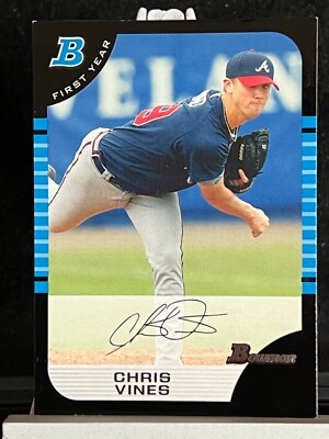 Chris Vines 2005 Bowman Baseball #187 RC Atlanta Braves | eBay