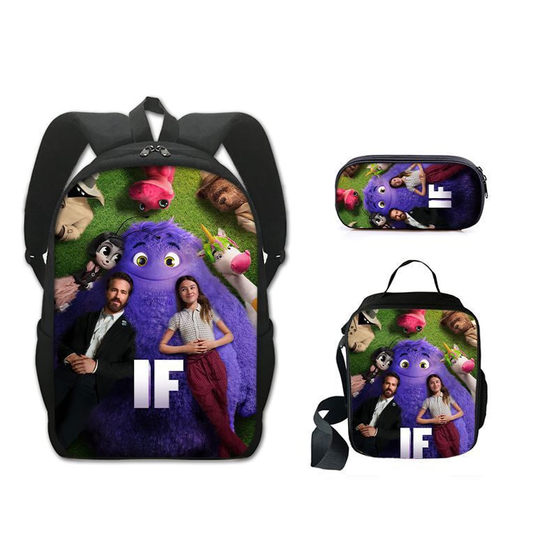 Cosplay Imaginary Friends‎ If Kids Backpack Schoolbag Pencil Case Lunch ...