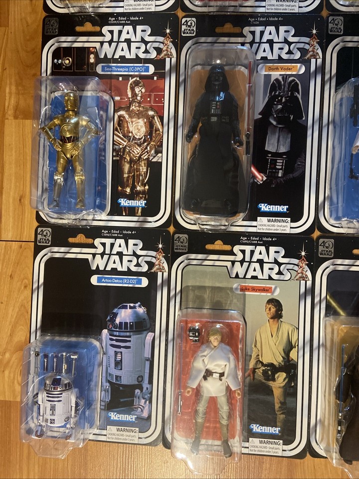 Star Wars Black Series 40th New Hope Carded Wave 1 & 2 12 Figures New ...