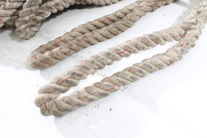 Old Rope 15 Meters with Loops Rescue Rope Fire Brigade GDR Decoration ...