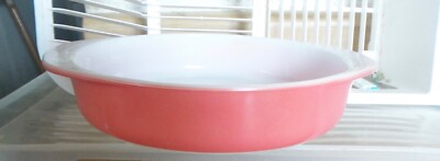 PYREX 221 8 INCH Flamingo Pink Baking Dish ︎8" Round Casserole | eBay