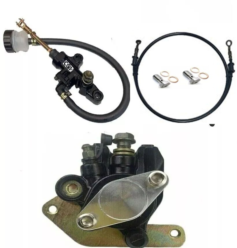Rear Brake Caliper Master Cylinder w/Hose for Yamaha Warrior 350 ...