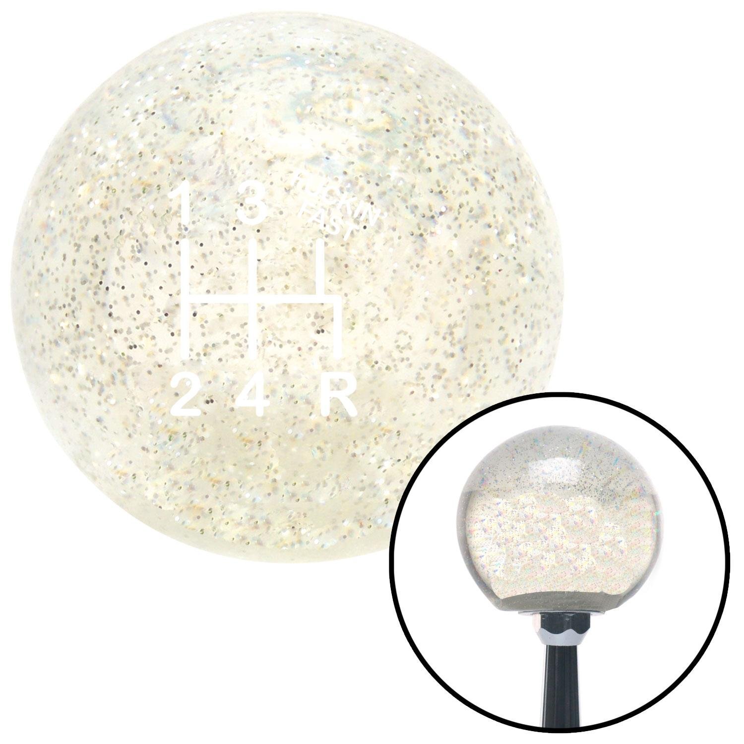White Shift Pattern F*cking Fast Style 15n Clear Metal Flake Shift Knob M16x1.5 | eBay