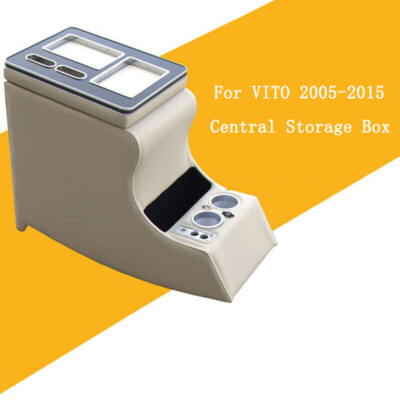 For Benz Vito 2005-2015 Armrest Box With Ambient Light Central Storage ...