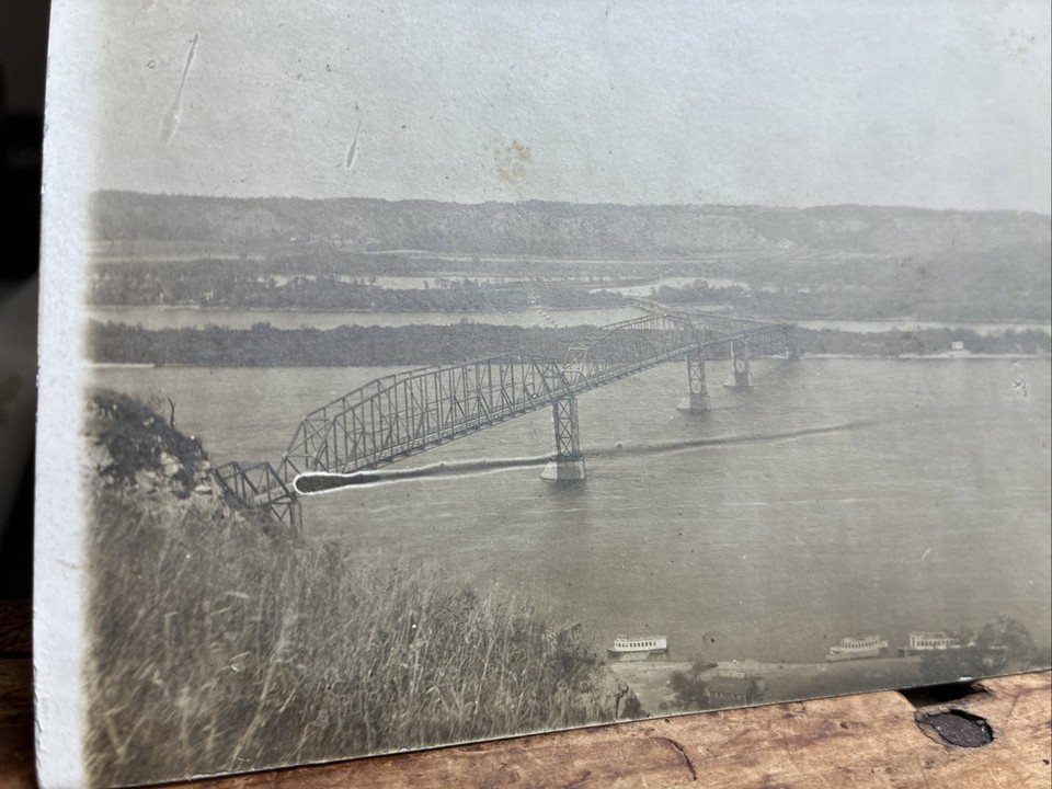 Mississippi River EAGLE POINT BRIDGE Wisconsin High Bridge Postcard ...