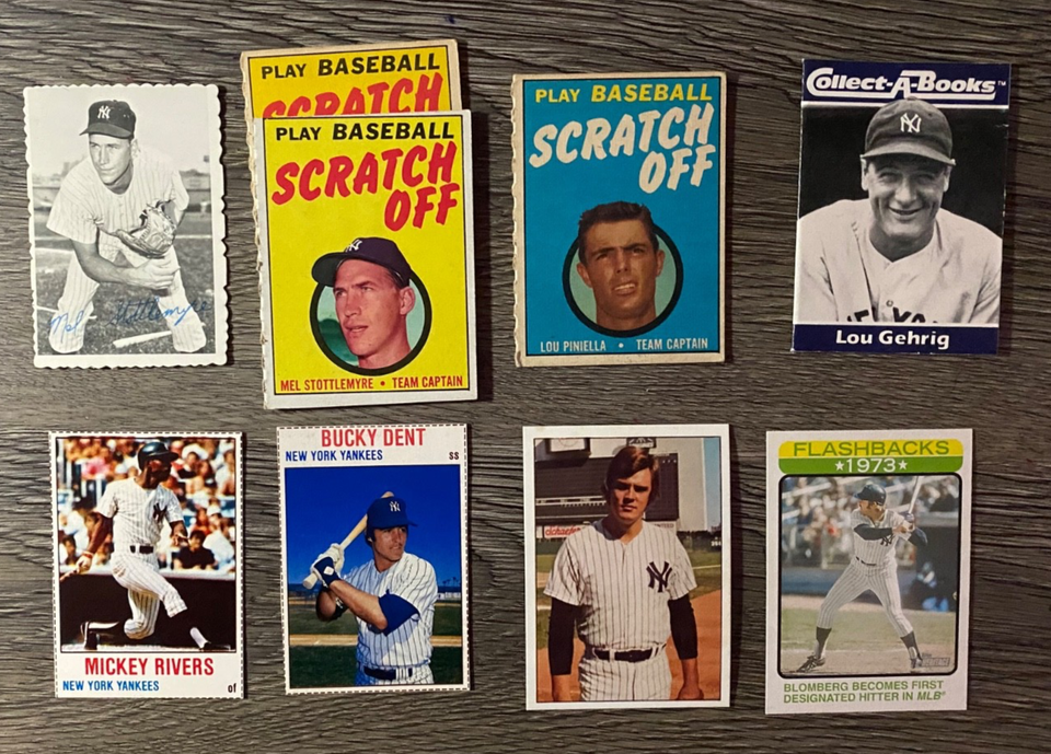 VINTAGE 1950-2000's BASEBALL CARDS = LOT OF 65 DIFFERENT NEW YORK ...